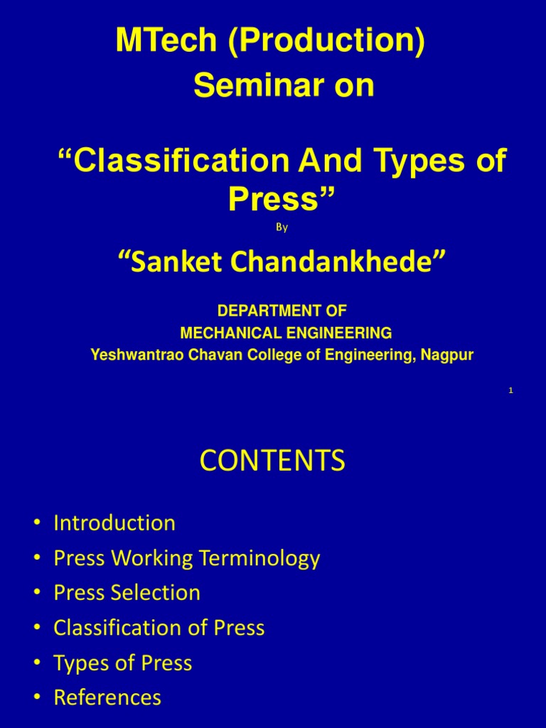 Press PDF | Download Free PDF | Sheet Metal | Industrial Processes