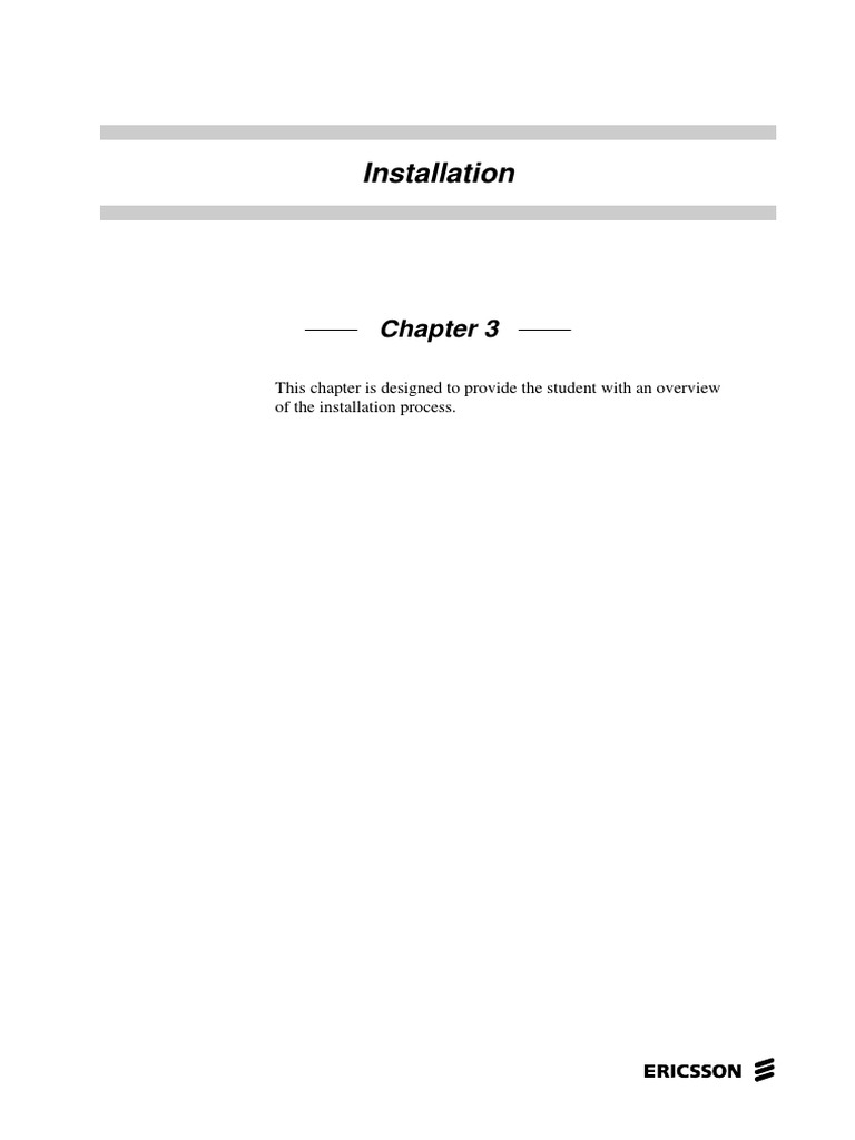 Installation: This Chapter Is Designed To Provide The Student With An ...