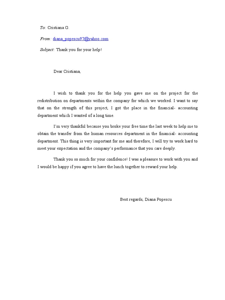 Thank You Note | PDF