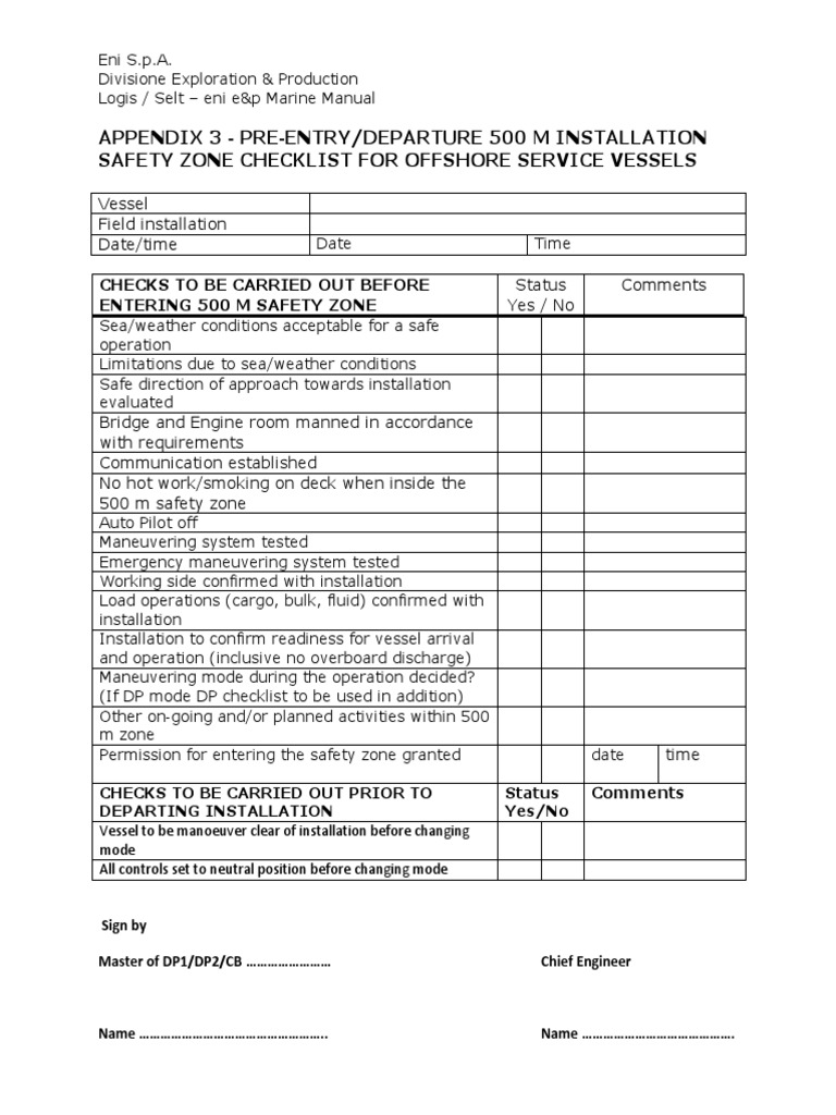500 Meter Safety Checklist | PDF