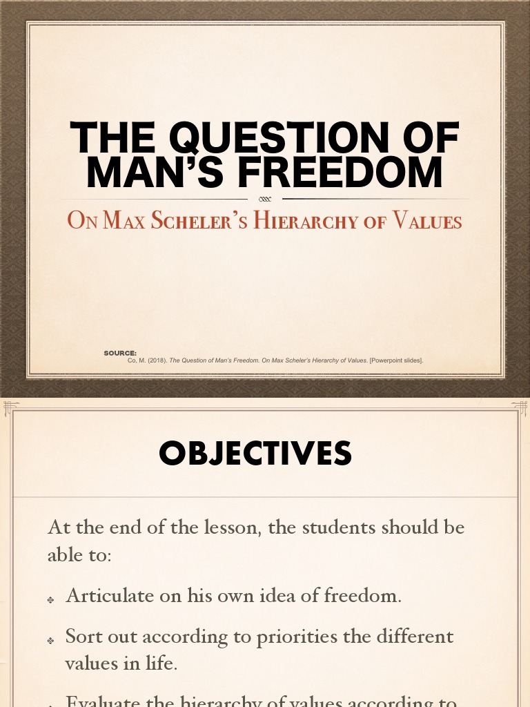 Scheler's Hierarchy of Values Explained | PDF | Faith | Cognitive Science