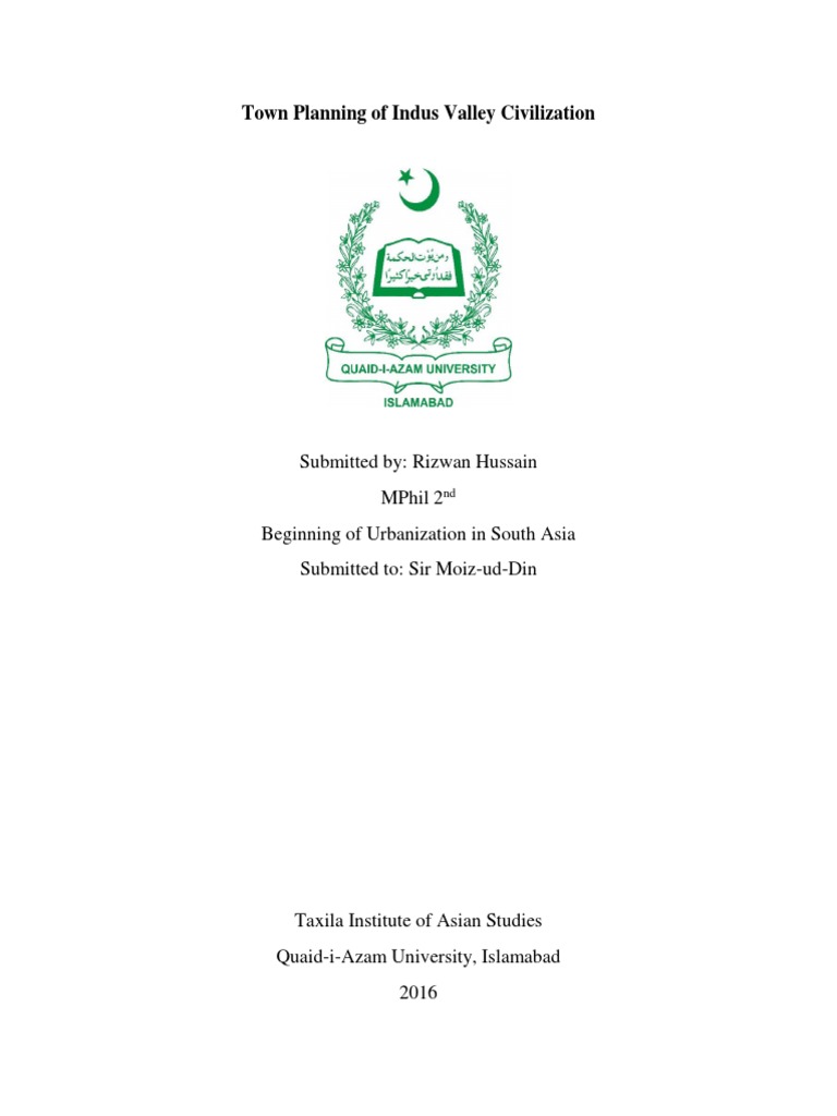 Town Planning of Indus Valley Civilization | PDF | Castle | Fortification