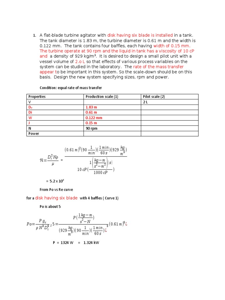 Agitation | PDF | Liquids | Continuum Mechanics