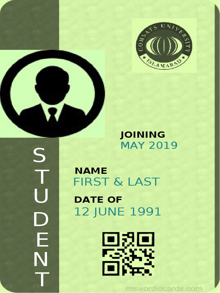 Student Id Template 09 | PDF