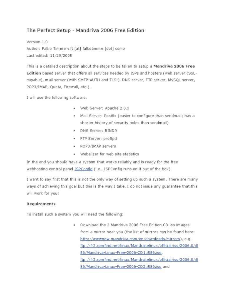 Install Mandriva | PDF | Ip Address | Computer Network