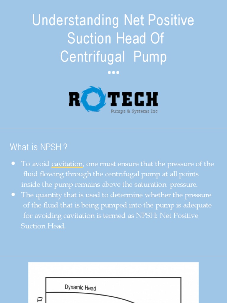 Understanding Net Positive Suction Head of Centrifugal Pump | PDF ...
