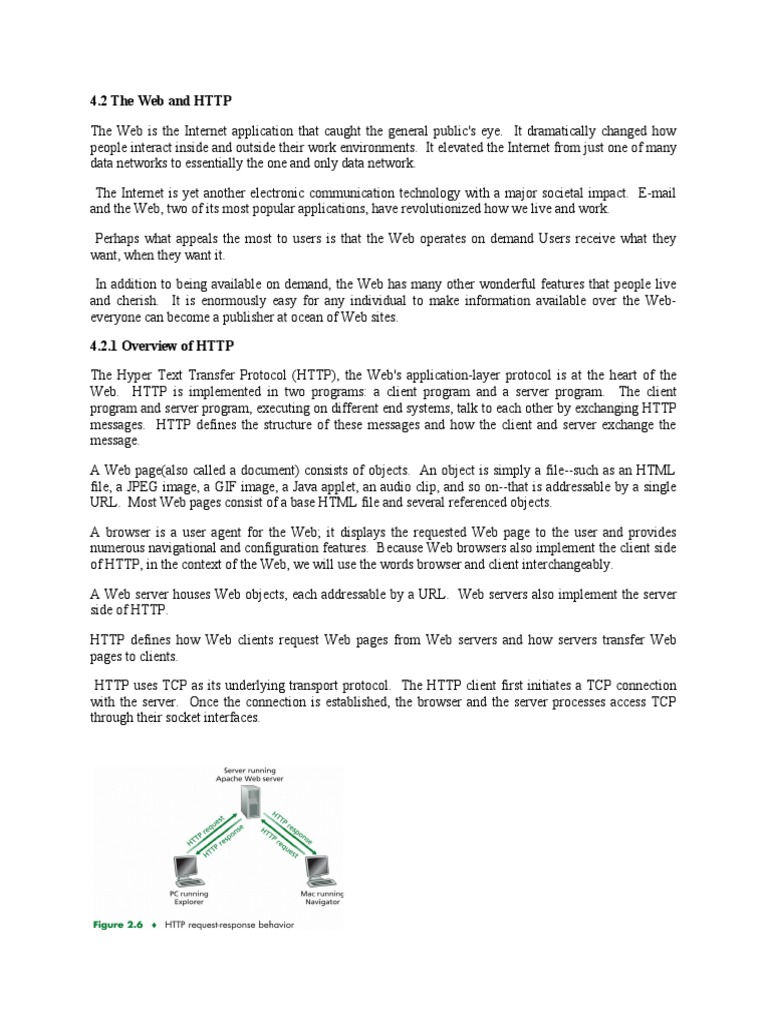 Web and HTTP | PDF | Hypertext Transfer Protocol | World Wide Web