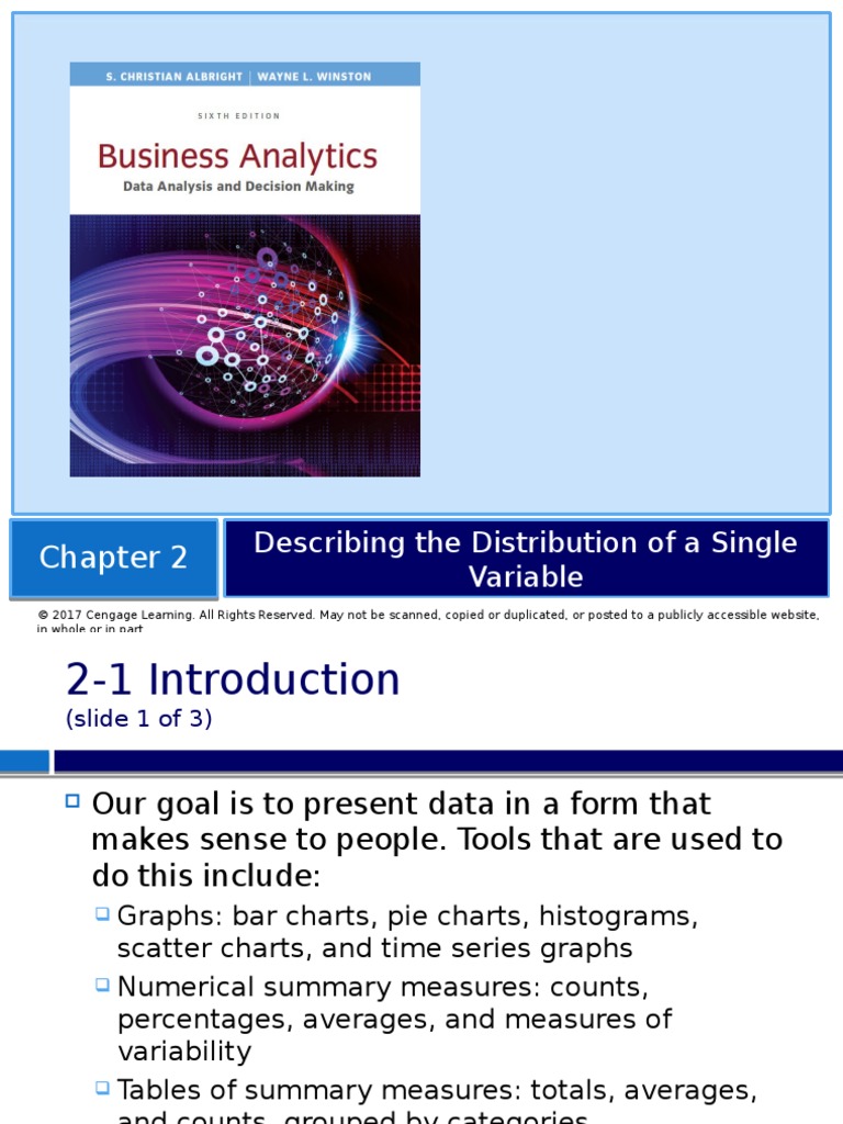Albright DADM 6e - PPT - Ch02 | PDF | Standard Deviation | Variance