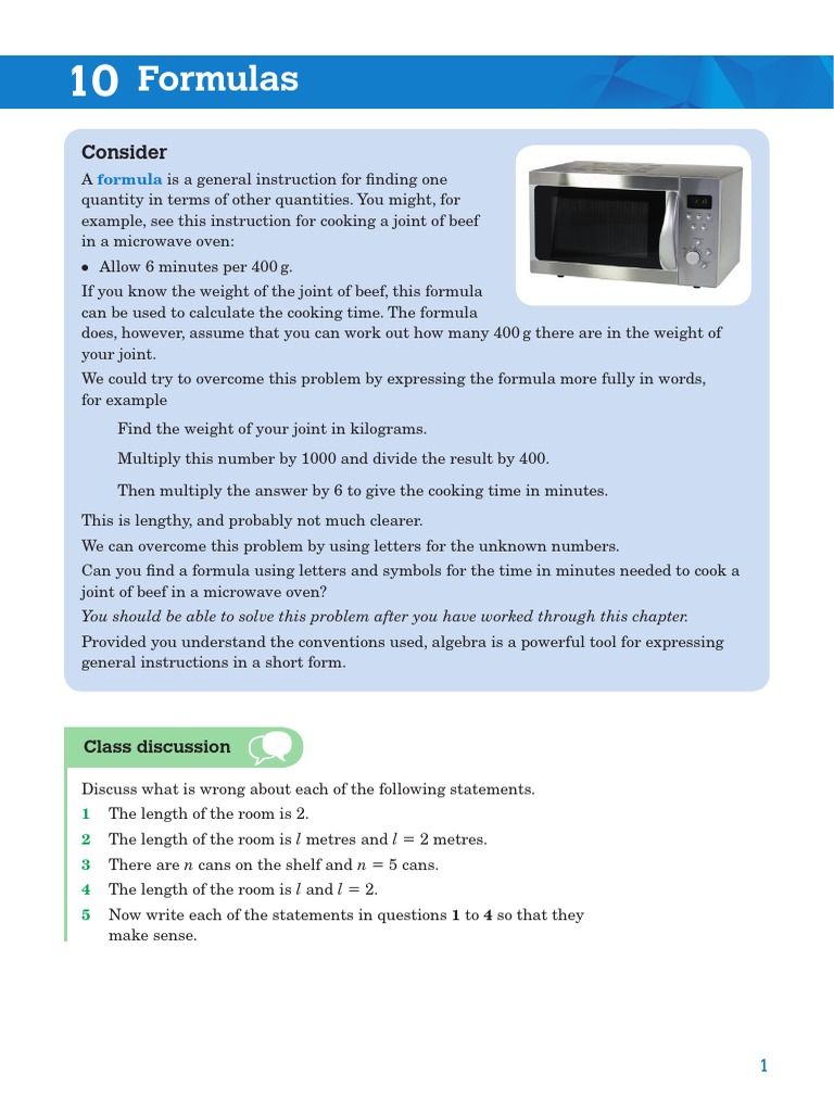 STP Mathematics 8 Chapter10 Formulas | PDF | Area | Numbers