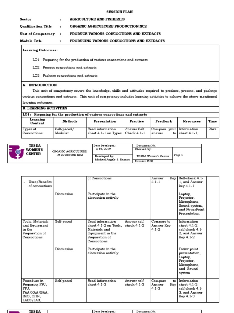 Session Plan - TM1 | PDF | Educational Assessment | Test (Assessment)