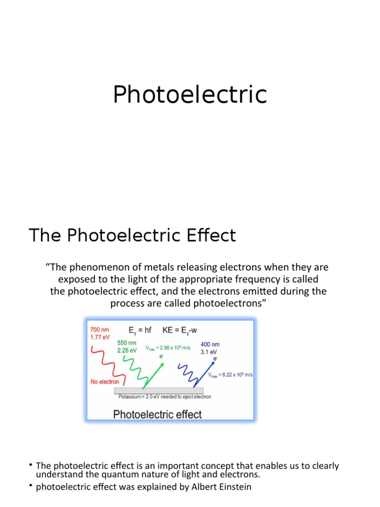 Photoelectric New | PDF | Photoelectric Effect | Photon