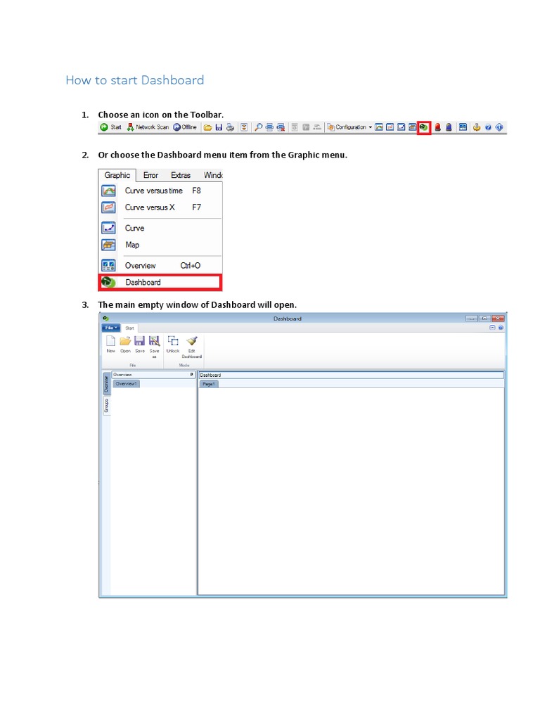 Dashboard QuickStartGuide | PDF | Button (Computing) | Human–Computer ...