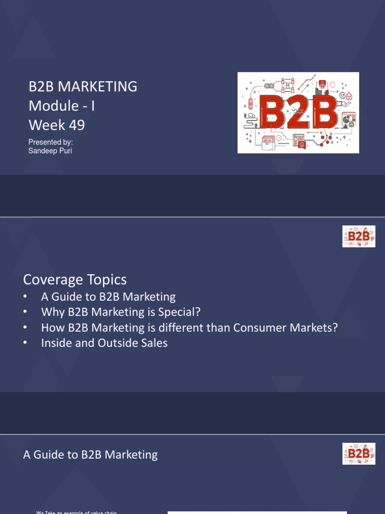 B2B Marketing Basics and Comparison With B2C PDF | PDF | Retail | Brand