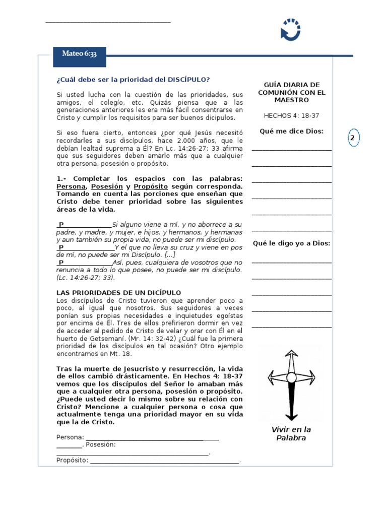 Vida Discipular 01 | PDF | Jesús | Cristo (título)