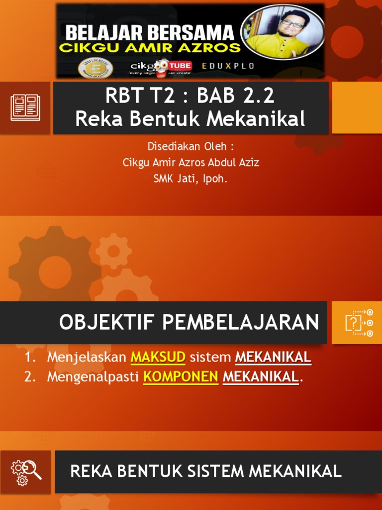 Bab 2 Reka Bentuk Mekanikal Tingkatan 2 - Amir Azros | PDF