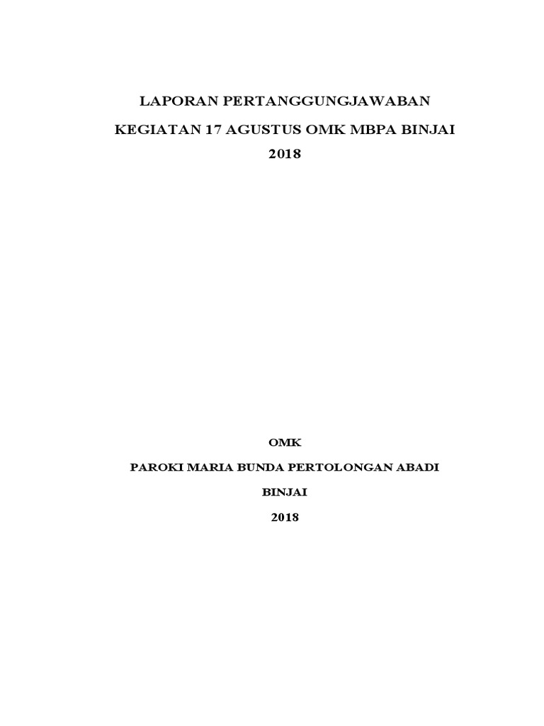 LPJ 17 Agustus 2018 Yg Betul | PDF