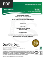 ICC ESR 4266 KB TZ2 Expansion Anchor Concrete Approval | PDF | Concrete ...