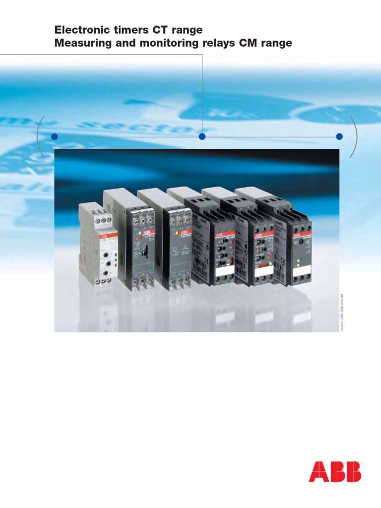 ABB Timers Monitoring Relays | PDF | Alternating Current | Relay