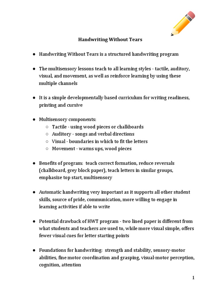 Handwriting Without Tears | PDF | Letter Case | Learning Styles