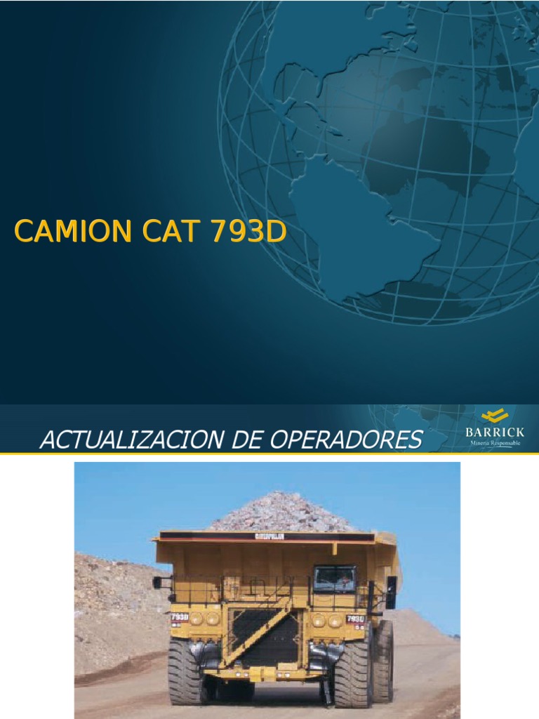 Capacitación Operadores Camión CAT 793D | PDF | Transmisión (Mecánica ...