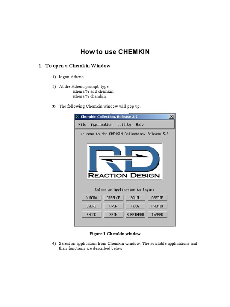 How2 Use Chemkin PDF | PDF | Chemical Equilibrium | Chemical Reactor
