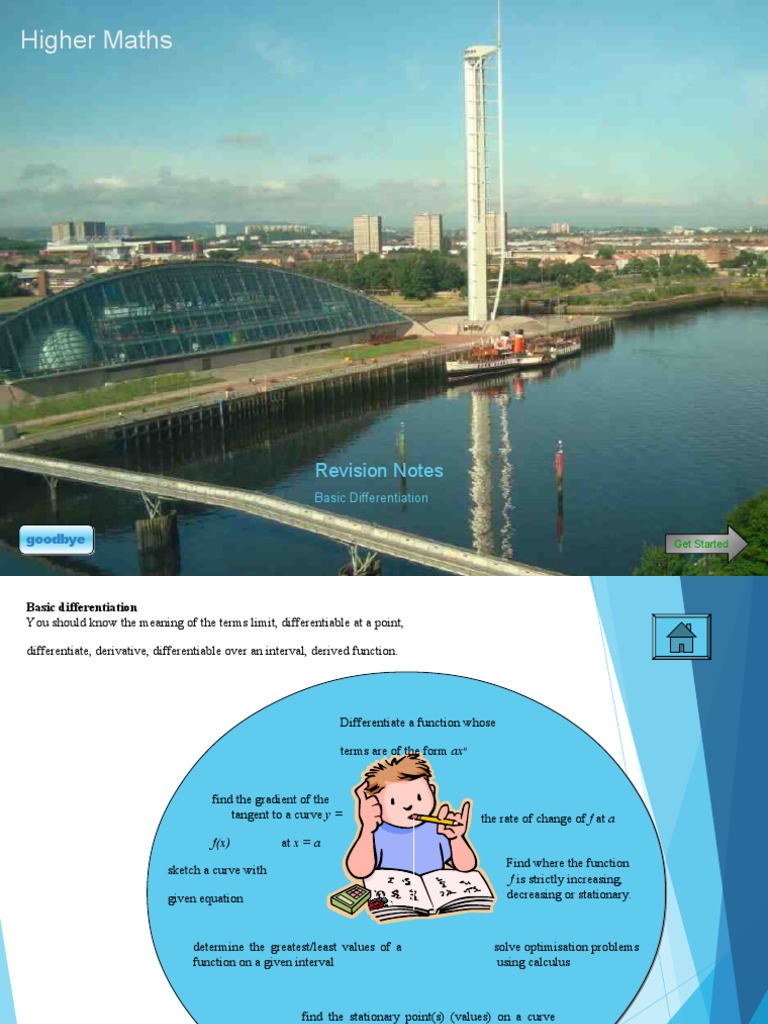 Higher Maths: Revision Notes | PDF | Derivative | Differential Calculus