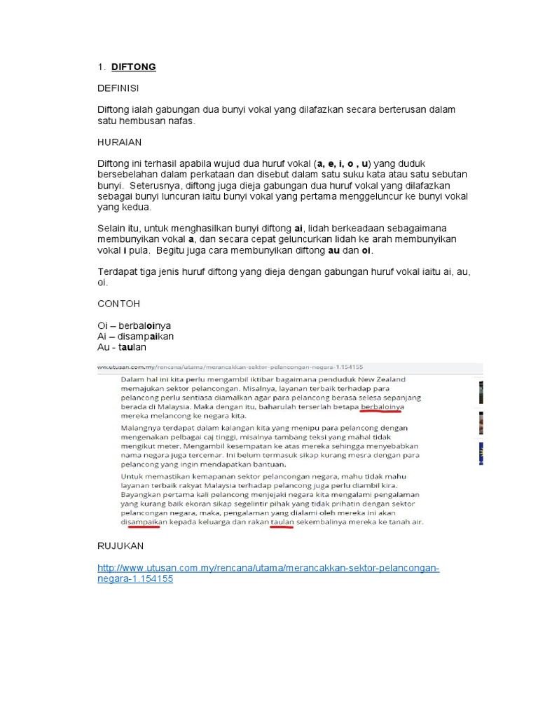 Diftong | PDF
