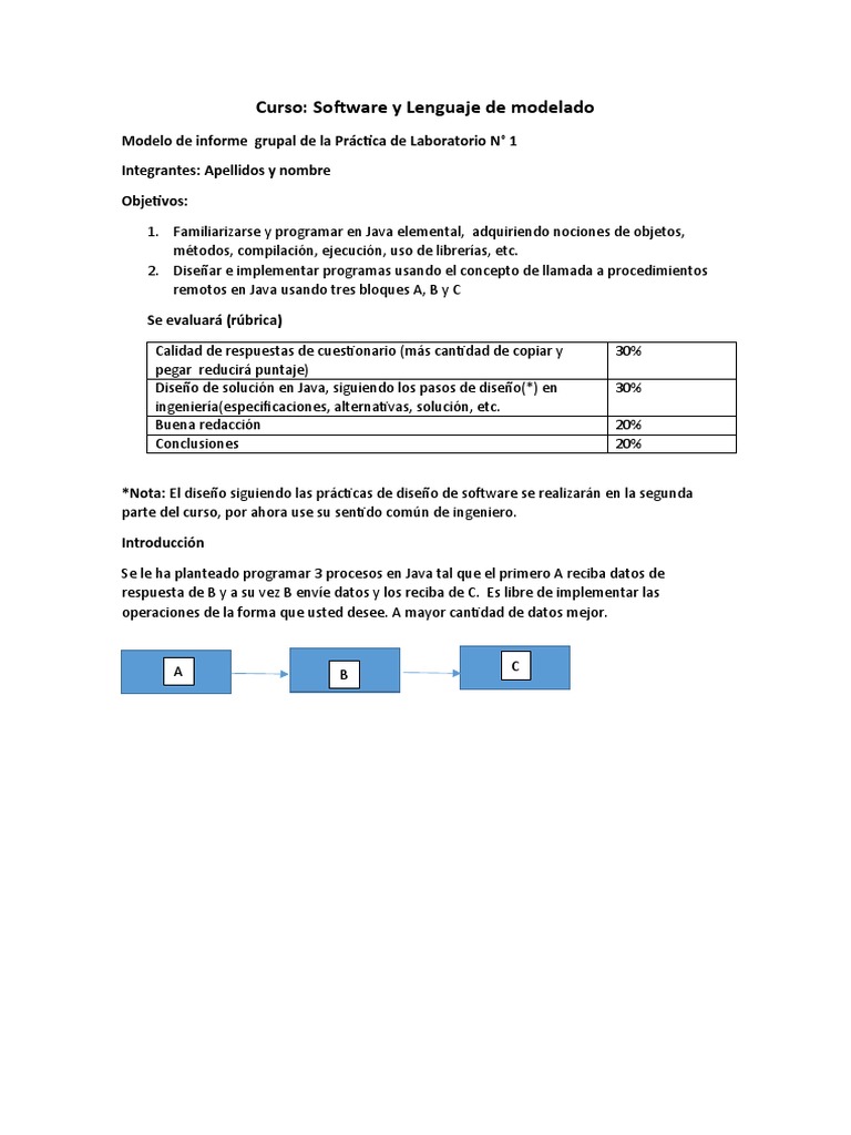 Practica1 JAVA RMI Modelo Informe | PDF | Java (lenguaje de programación) | Objeto (informática)