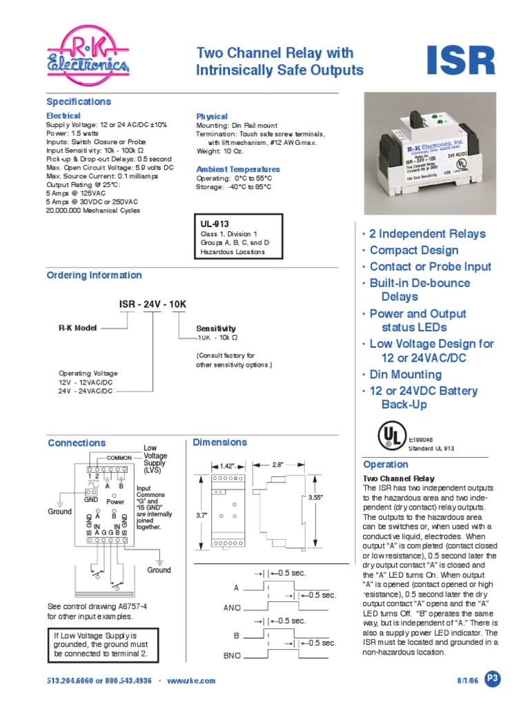 Isr 12v 10k - Dat PDF | PDF | Relay | Electrical Wiring
