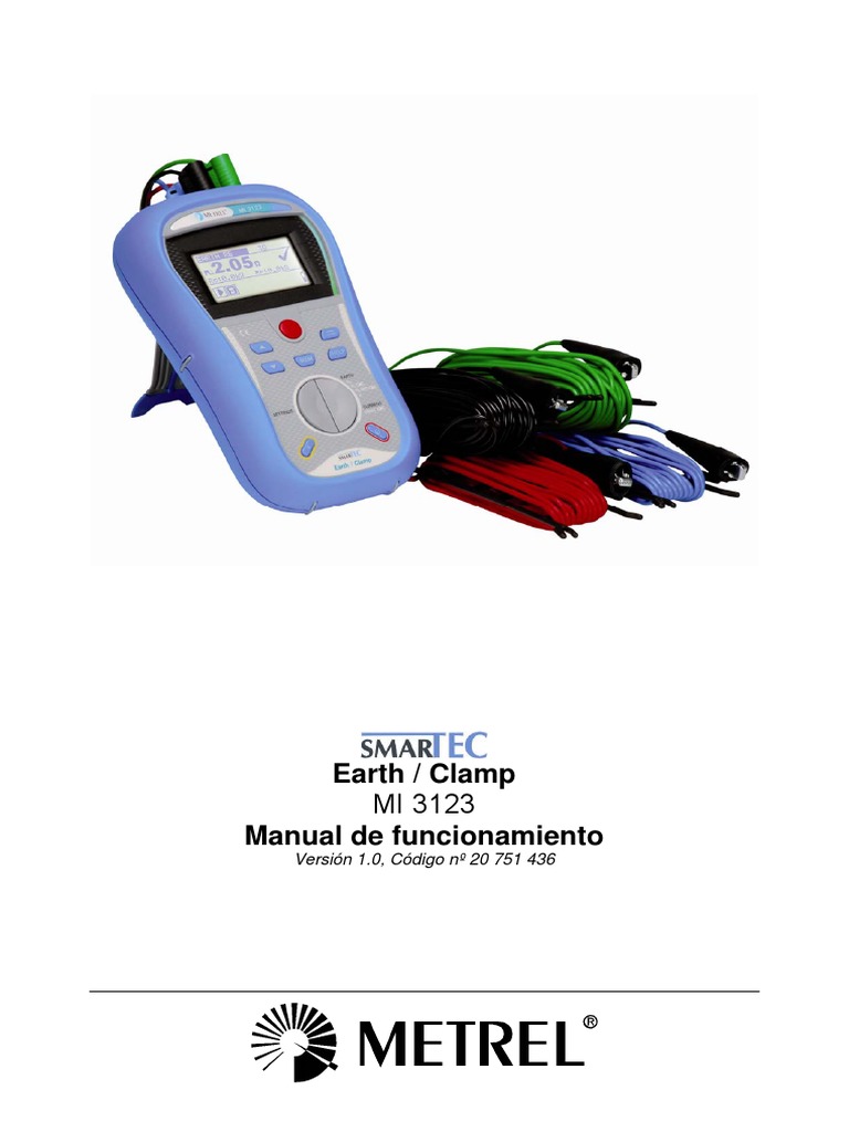 MI 3123 Metrel | PDF | USB | Corriente eléctrica