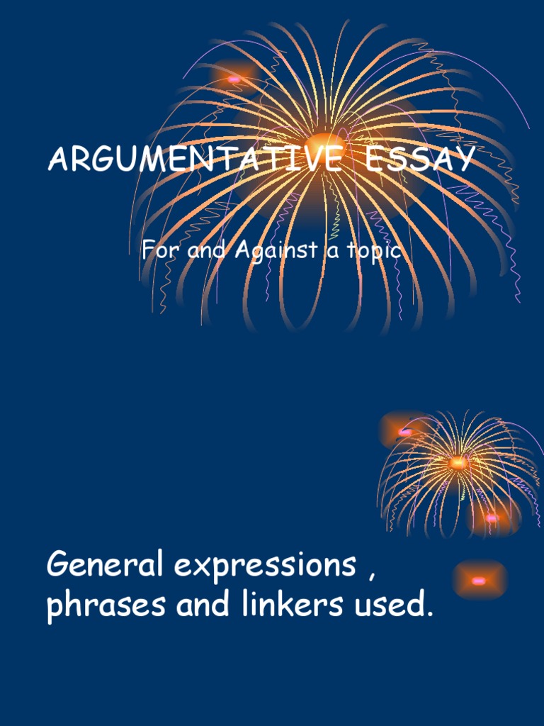Argumentative Essay e Class Module 3 | PDF