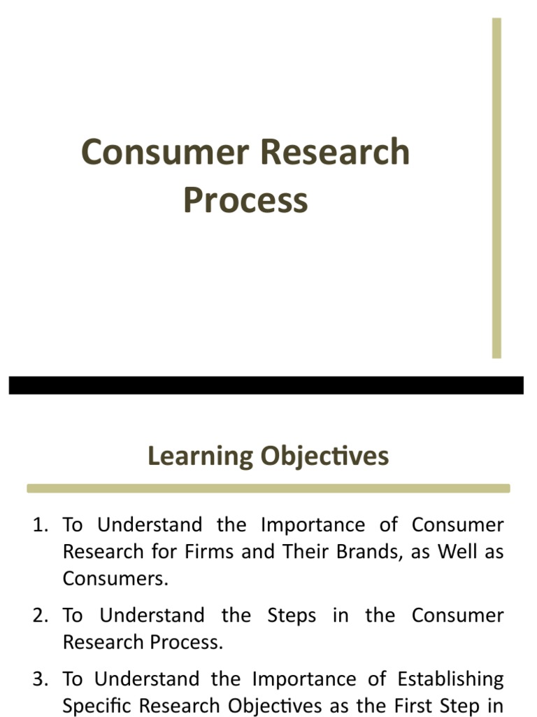 Consumer Research Process | PDF | Marketing Research | Sampling ...