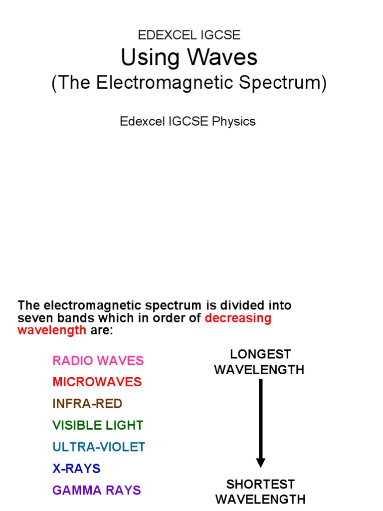 IGCSE 32 UsingWaves | PDF | Electromagnetic Spectrum | Radio