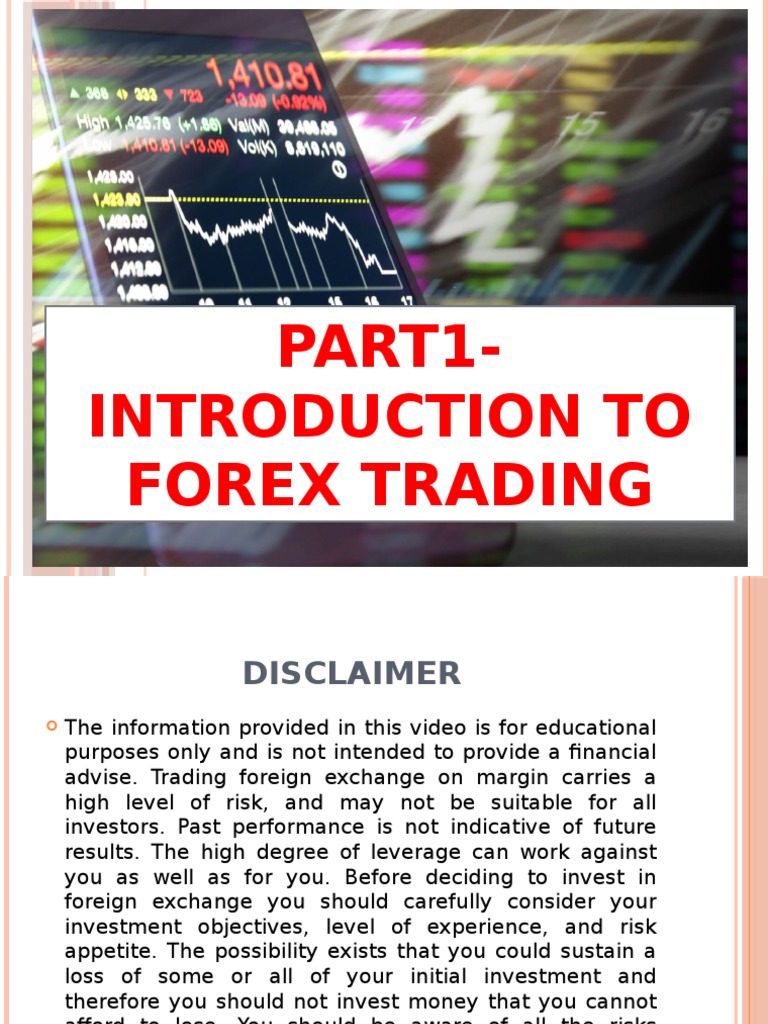 PART1-Introduction To Forex Trading | PDF