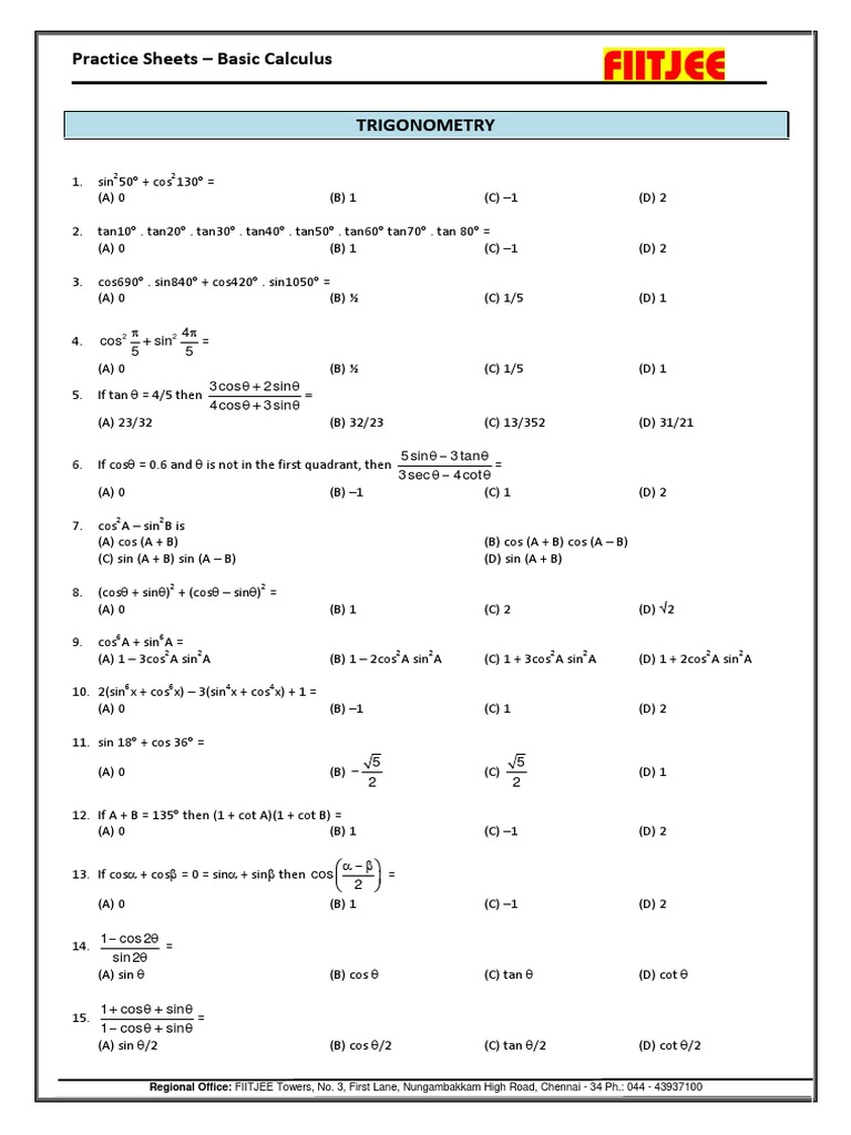m02 - Trigonometry Ratios | PDF | Trigonometric Functions | Trigonometry