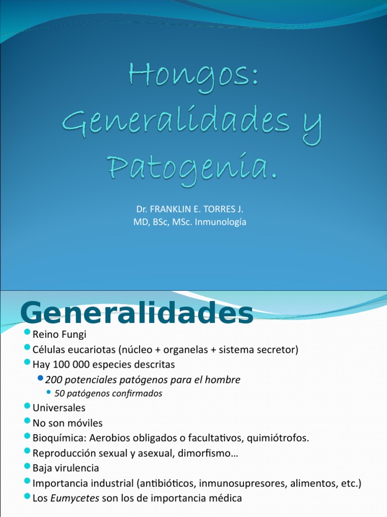 04 Generalidades de Hongos | PDF | Espora | Hongo