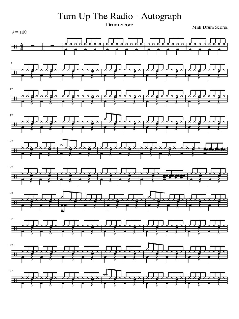 Turn Up The Radio - Autograph PDF | PDF