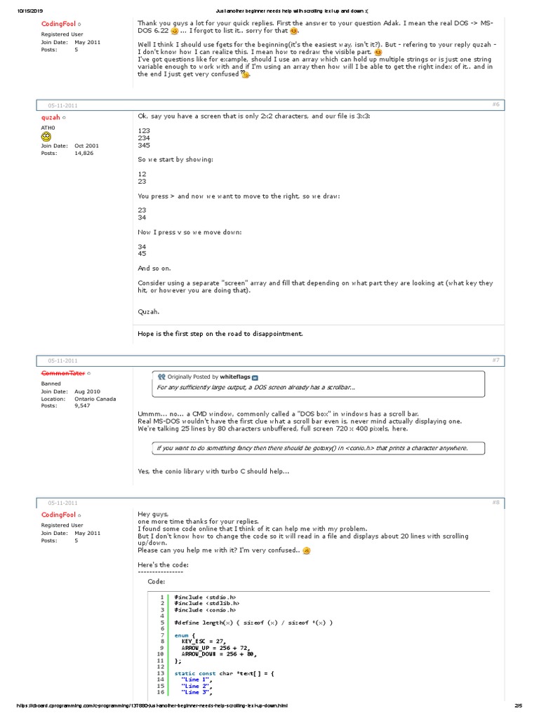 Just Another Beginner Needs Help With Scrolling Text Up and Down ...