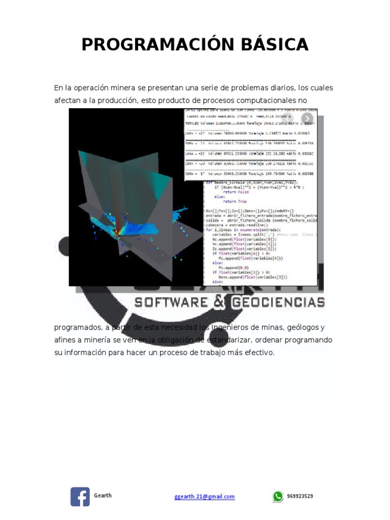 Programación Basica | PDF | Algoritmos | Programación de computadoras