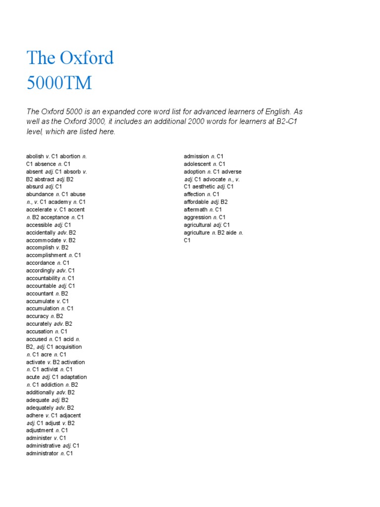 The Oxford 5000 | PDF | Art