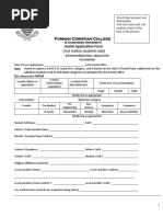 Hostel Application Form | PDF