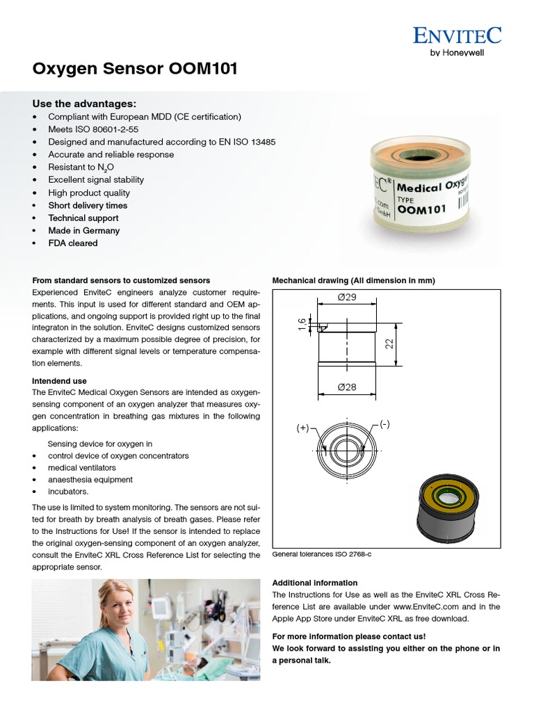 Oxygen Sensor OOM101: Use The Advantages | PDF | Sensor | Humidity