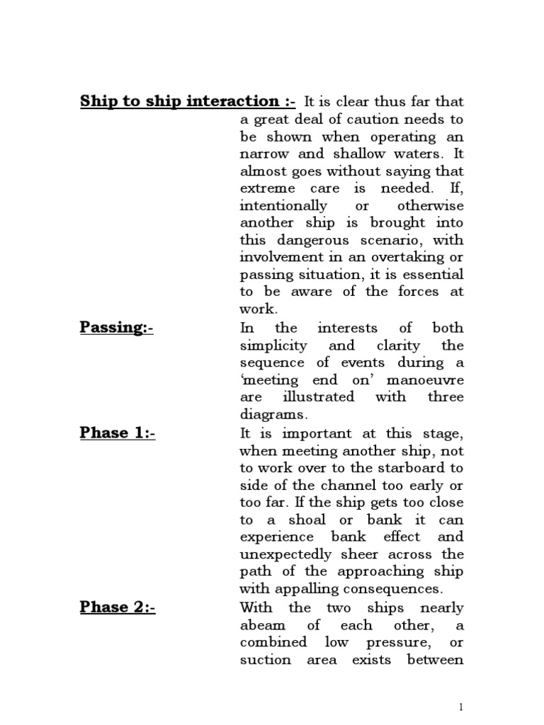 Ship To Ship Interaction | PDF | Ships | Ice
