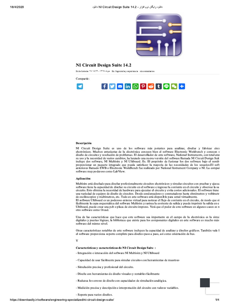 دانلود NI Circuit Design Suite 14 | PDF