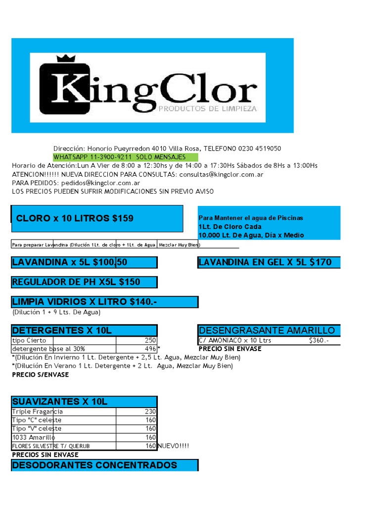 King Clor Lista Nueva | PDF | Naturaleza