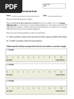 Koos Questionnaire | PDF | Knee