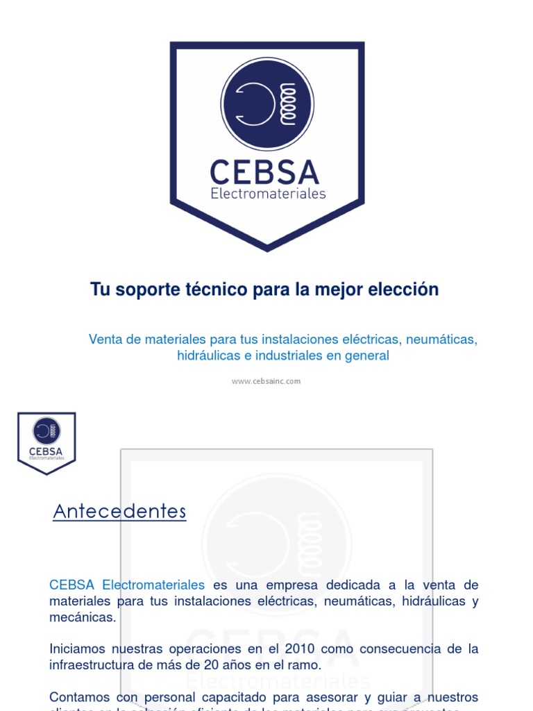 CEBSA Electromateriales 1017 | PDF | Energía y recursos | Naturaleza