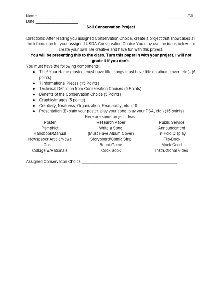Soil Conservation | PDF | Poster | Creativity