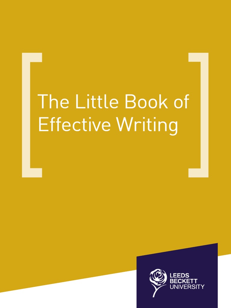 Little Book of Effective Writing | PDF | Subject (Grammar) | Vocabulary