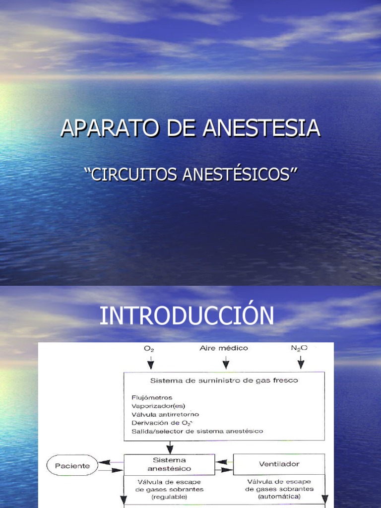 Circuitos Anestésicos | PDF | Medicina CLINICA | Gases